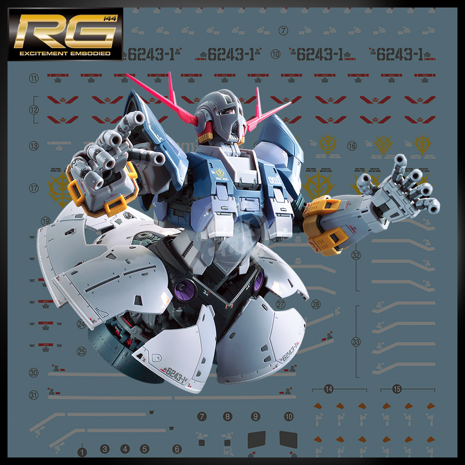 Gundam Decal 131 [RG Zeong] | ShokuninGunpla