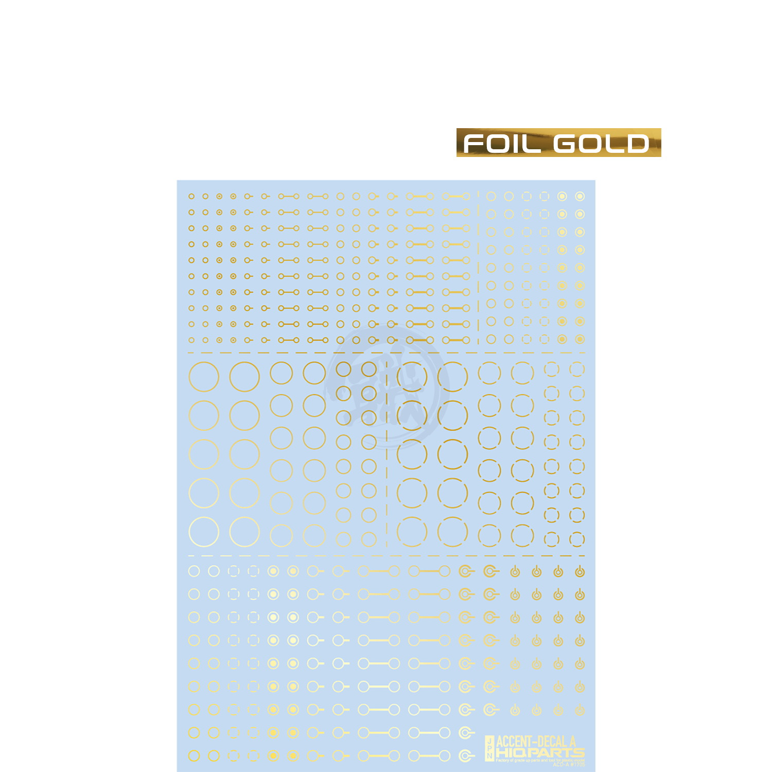 Accent Decal A [Foil Gold] | ShokuninGunpla