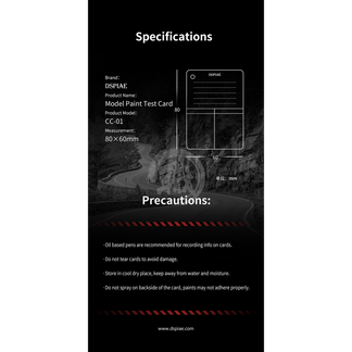 Model Paint Test Card | ShokuninGunpla