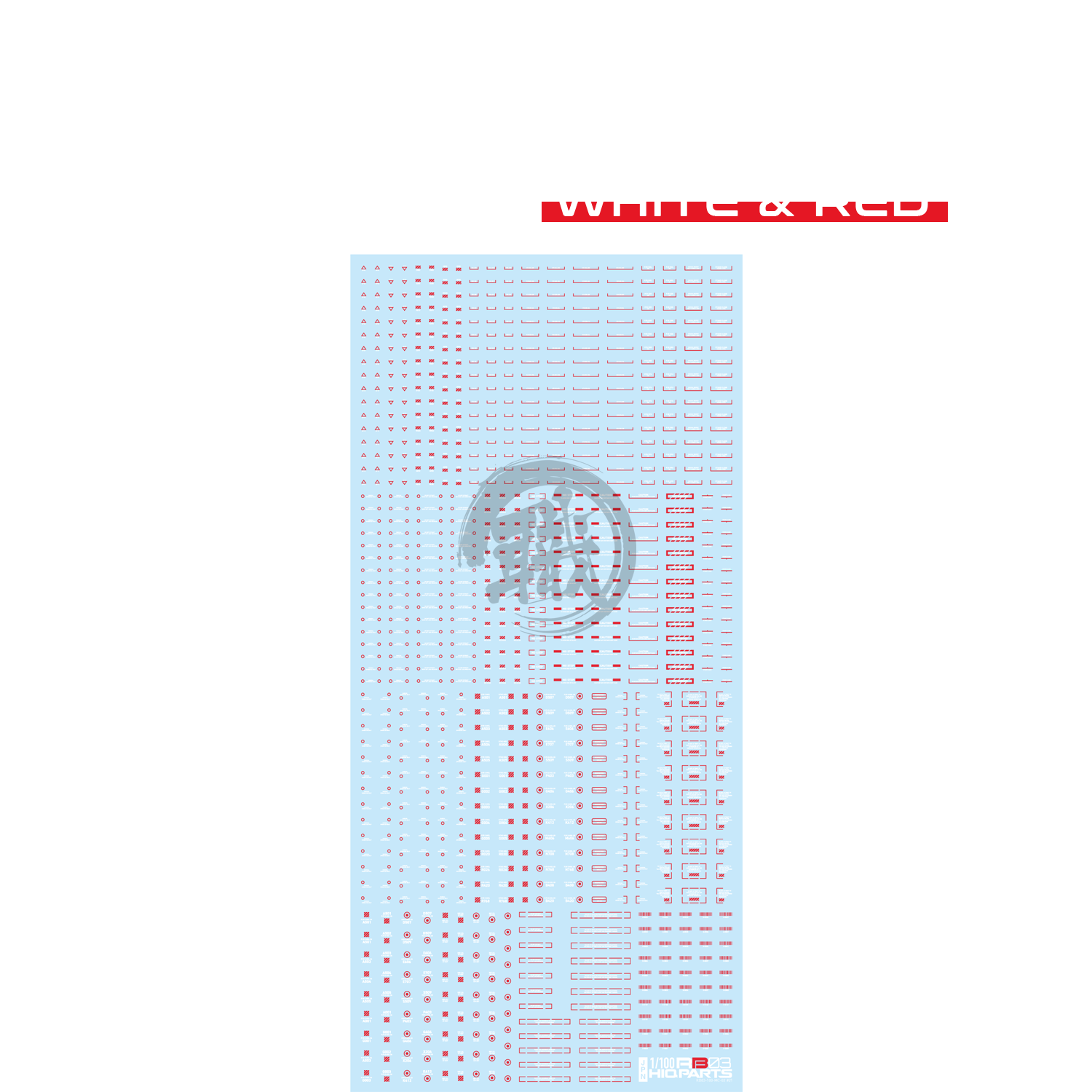 Model Decal Haikyu Parts RB03-144OLG 1/144 Caution Decal - Light Gray ...