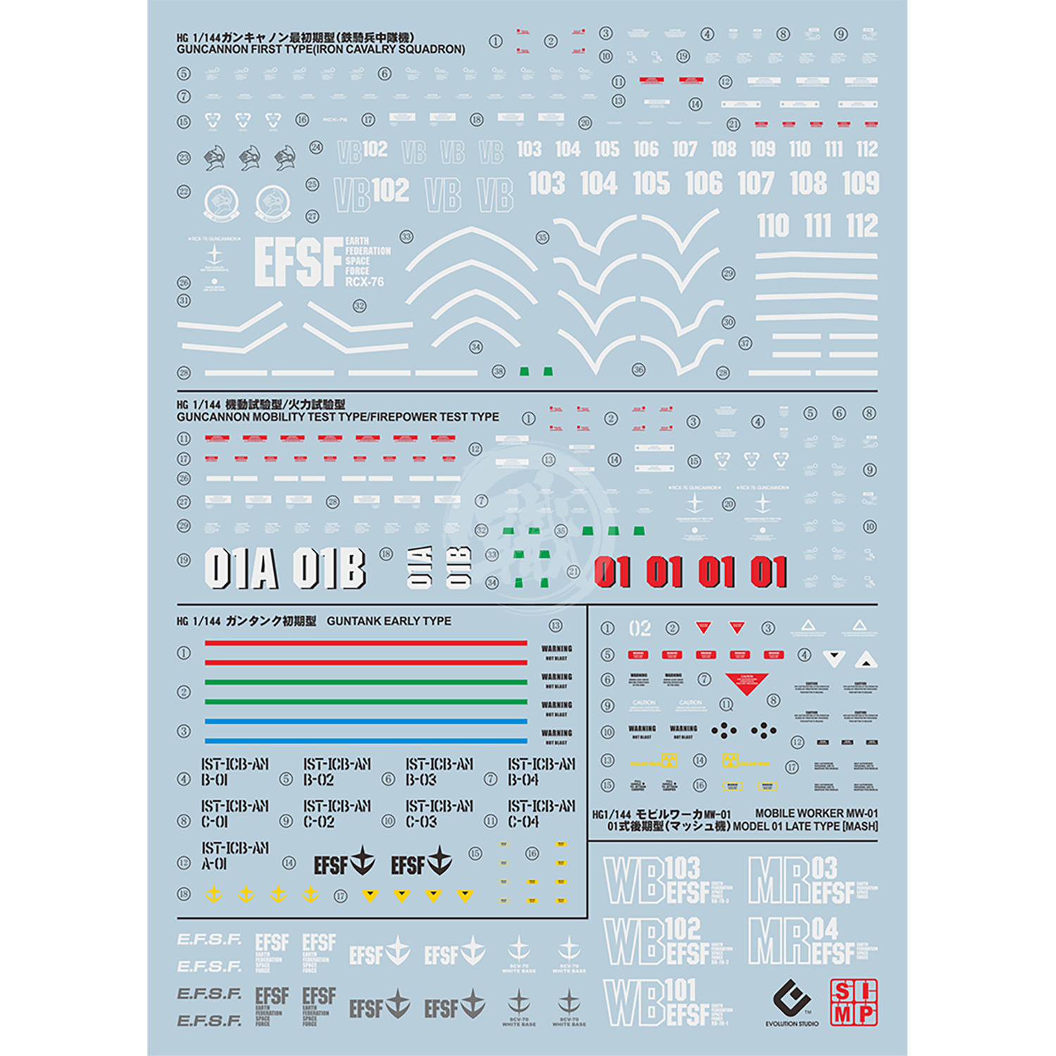 HG "Gundam The Origin" Decals [Multiuse] - Set 3 [Legacy] | ShokuninGunpla