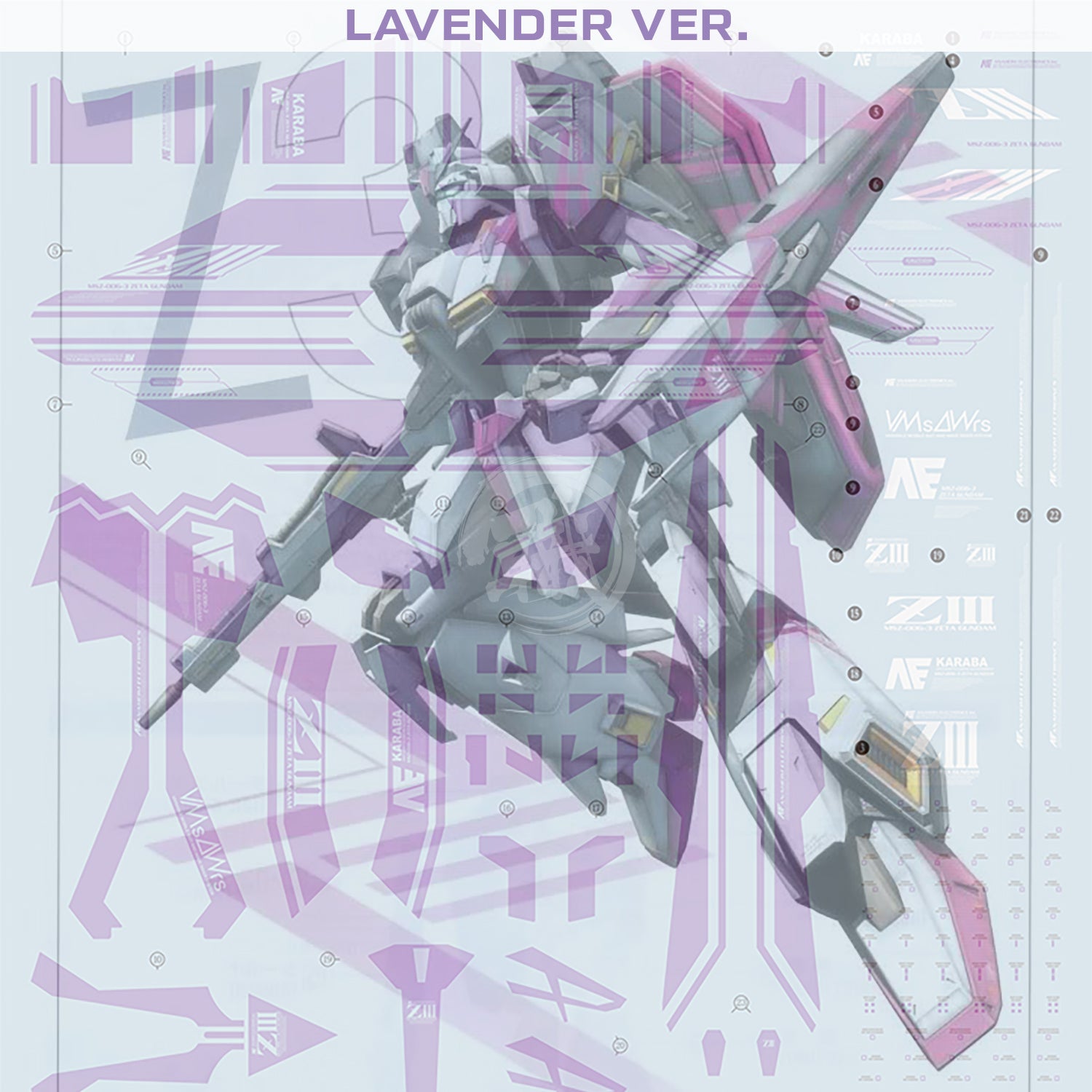 MG Zeta III [Z3] Waterslide Decals [Lavender Ver.] | ShokuninGunpla