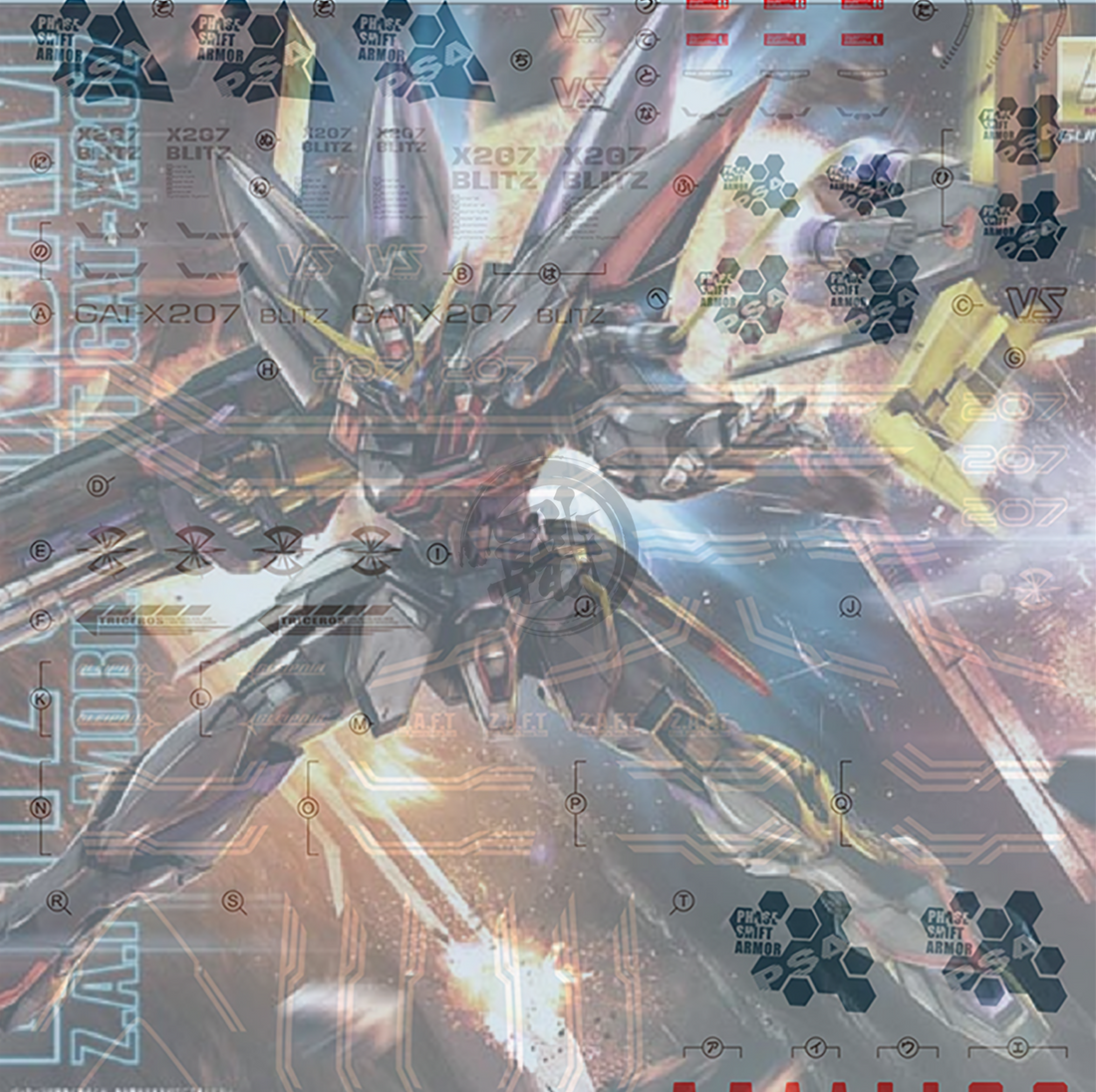MG Blitz Gundam Waterslide Decals [UV] | ShokuninGunpla
