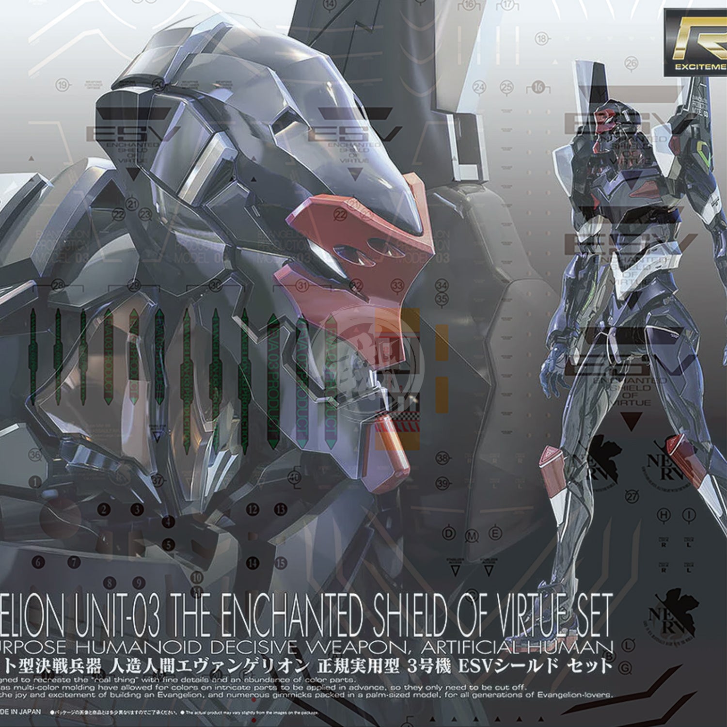 RG Evangelion Unit 03 Waterslide Decals [UV] | ShokuninGunpla