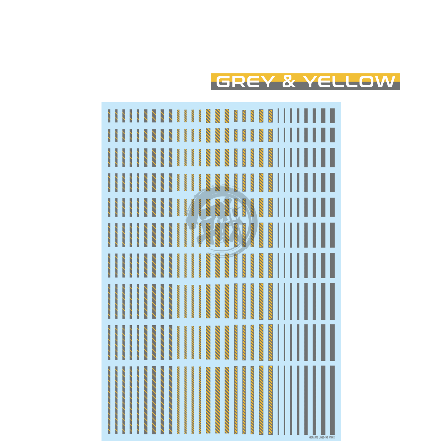 Line Decal 2 [Grey & Yellow] | ShokuninGunpla