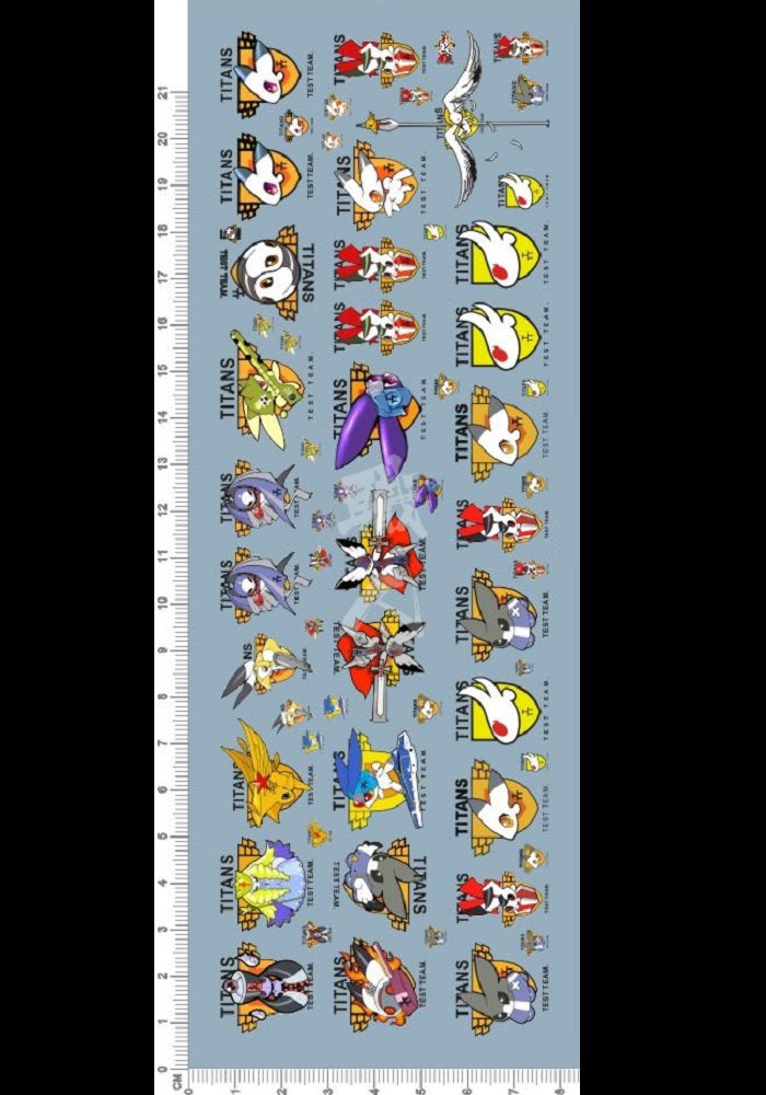 Titans Test Team [TTT] General Waterslide Decals | ShokuninGunpla